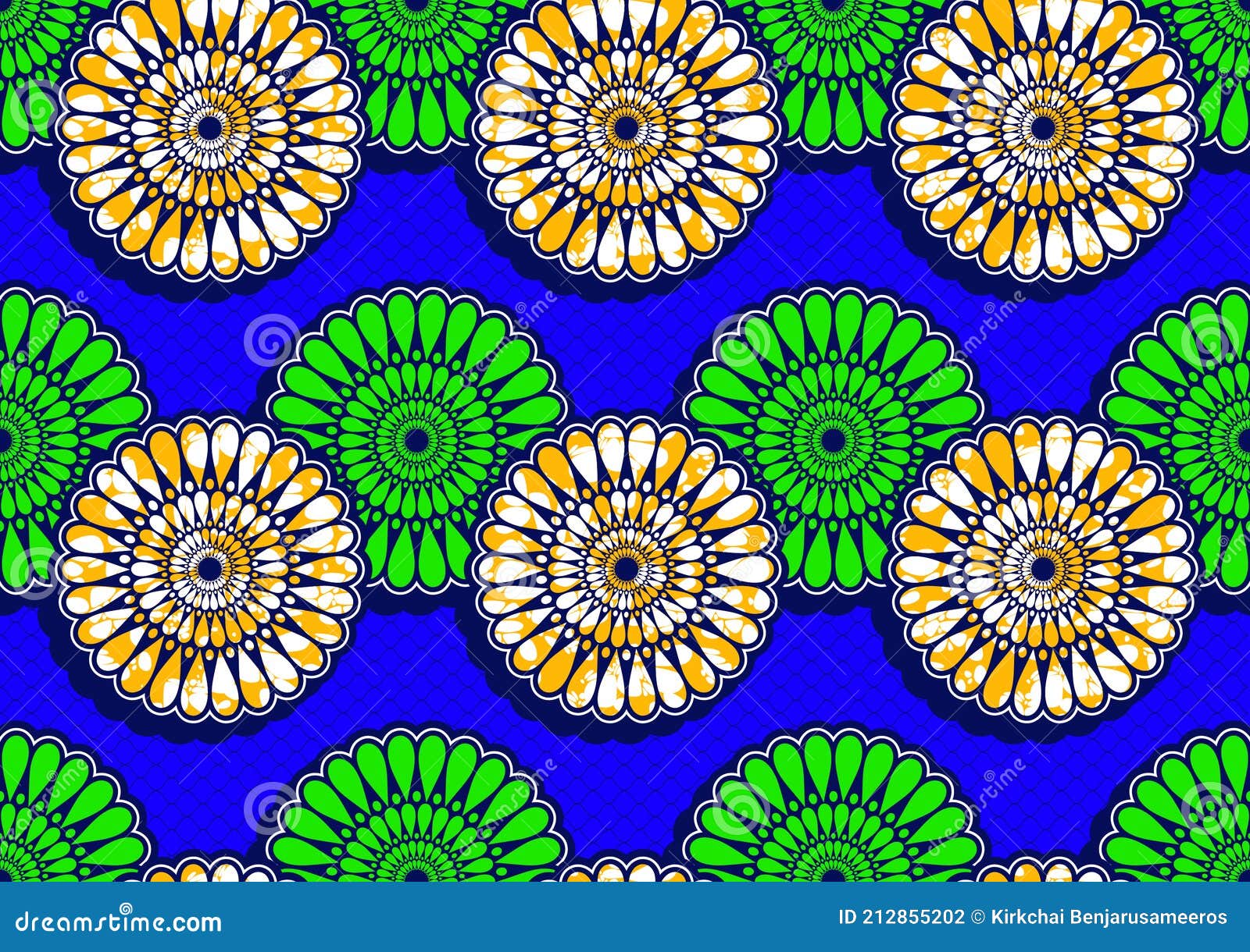African Circle Fabric Pattern 44 Stock Vector - Illustration of ...