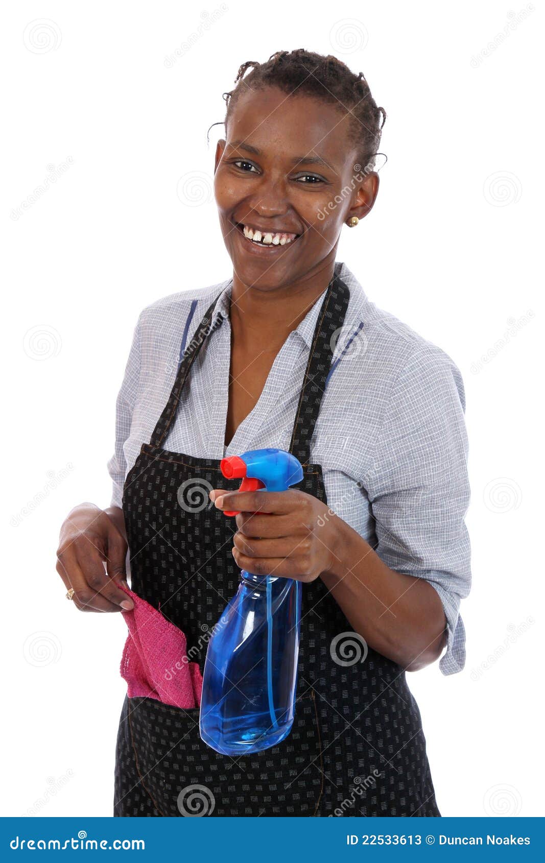 African Cleaning Woman stock image. Image of isolated - 22533613