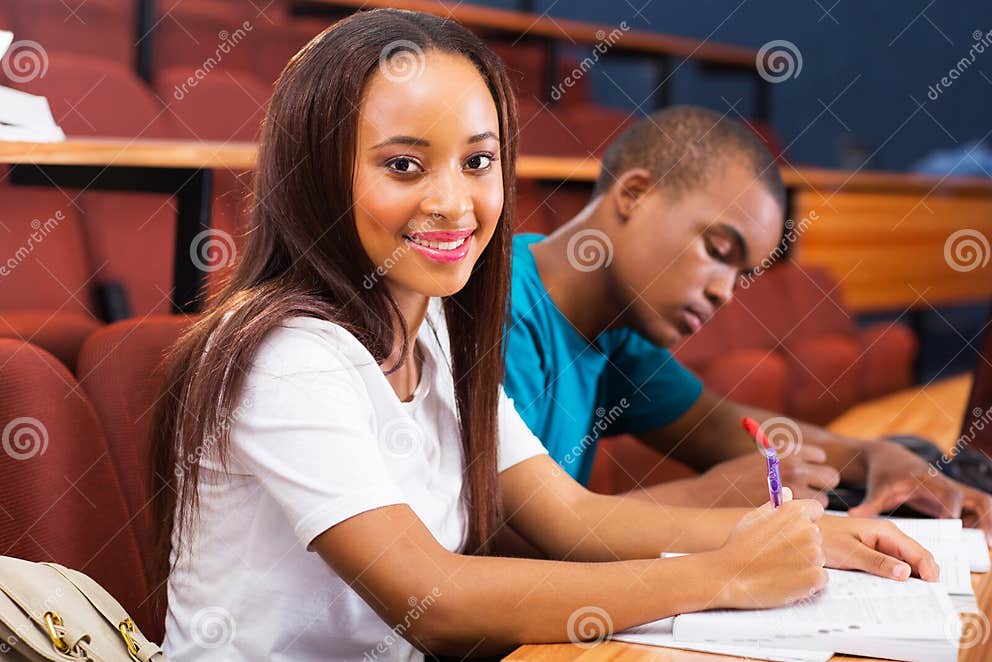 African College Students Classroom Stock Image - Image of hall, ethnic ...