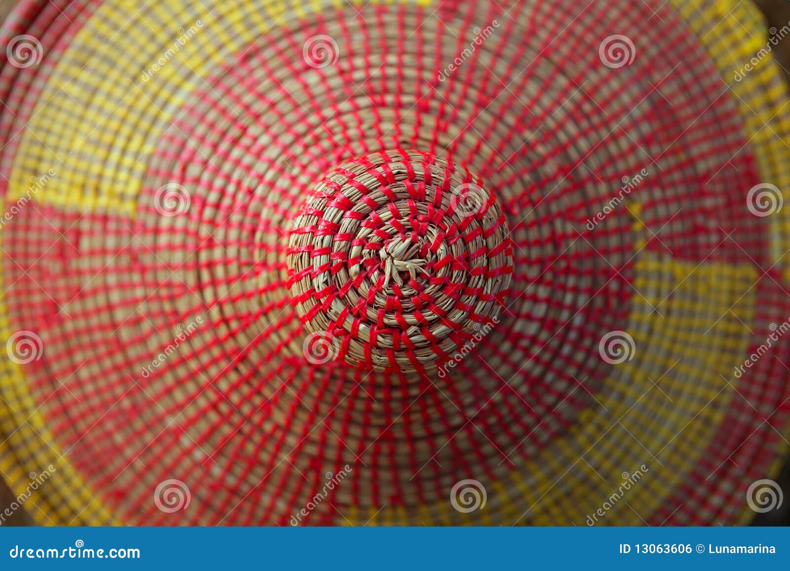 African Conical Shape Colorful Hat Texture Macro Stock Photo - Image of ...