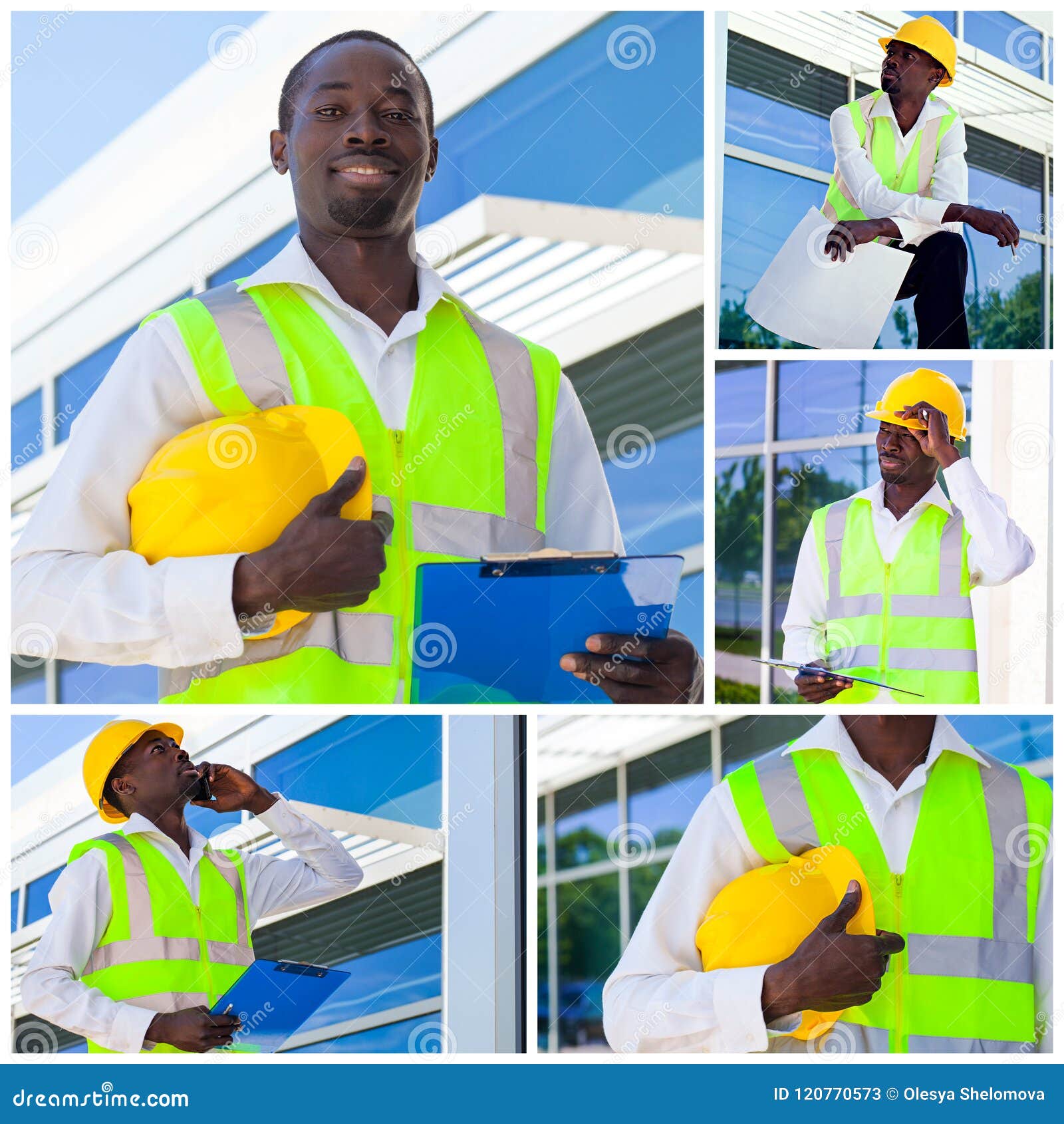 African Construction Worker Stock Image - Image of constructor ...