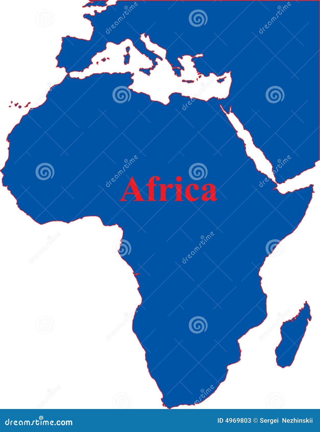 African continent stock vector. Illustration of blue, globe - 4969803