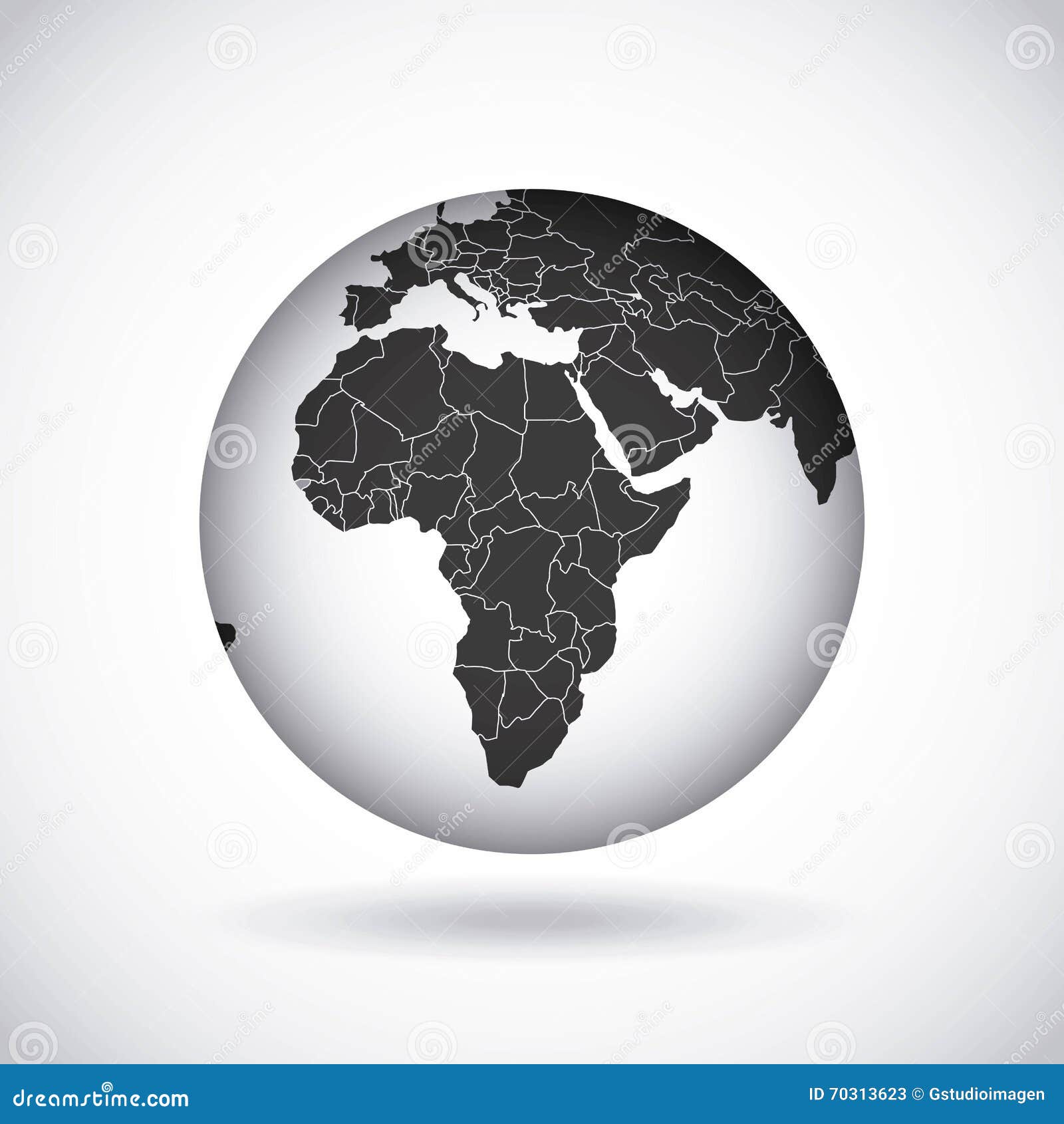 African continent design stock illustration. Illustration of silhouette ...