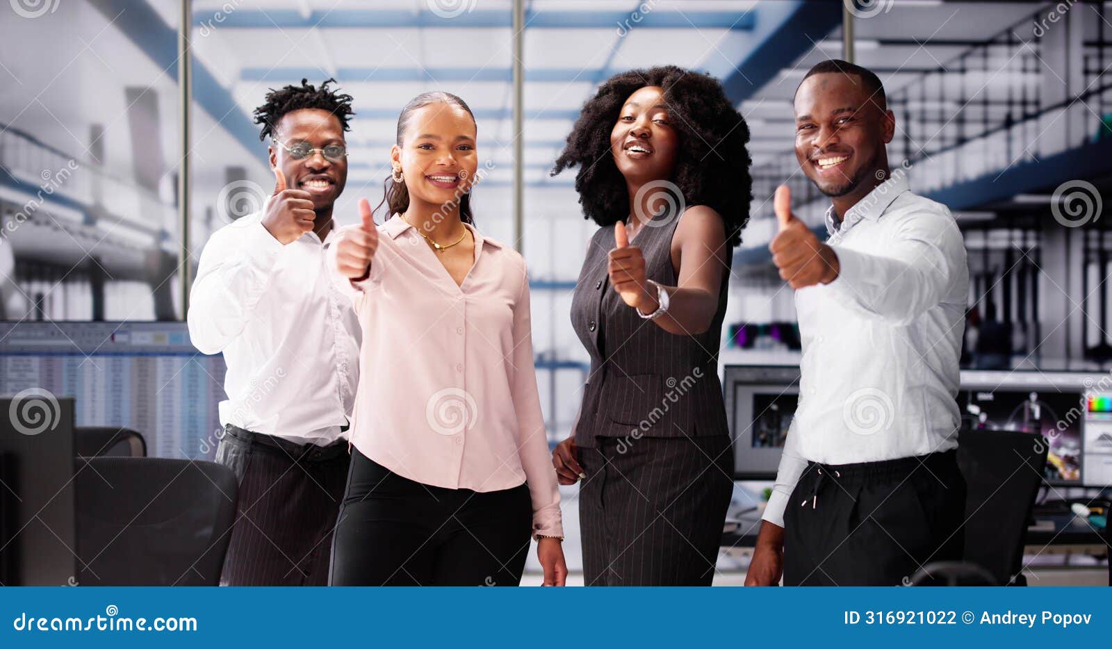 African Corporate Teamwork Success Stock Photo - Image of black ...