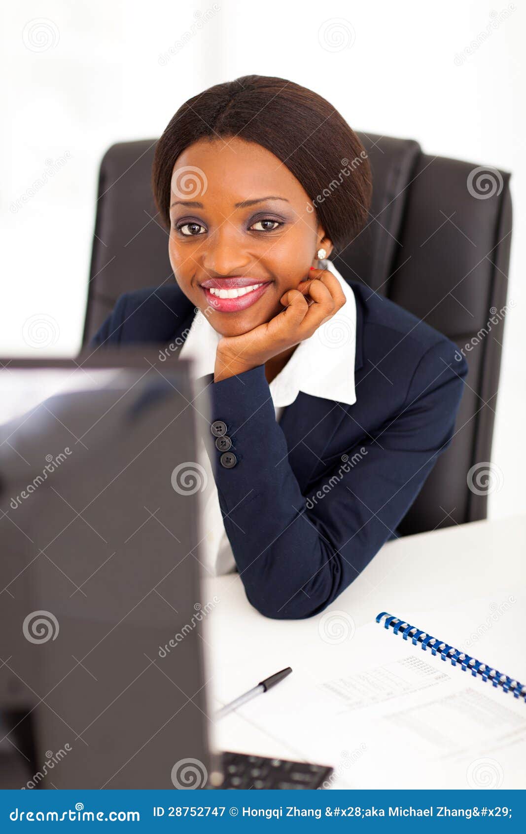 African corporate worker stock image. Image of blue, businessperson ...