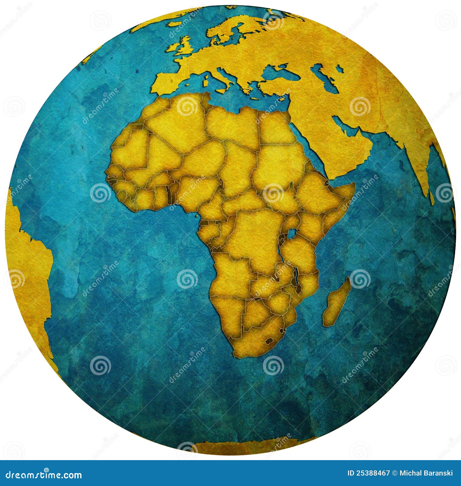 African Countries Territories On Globe Map Stock Image | CartoonDealer ...