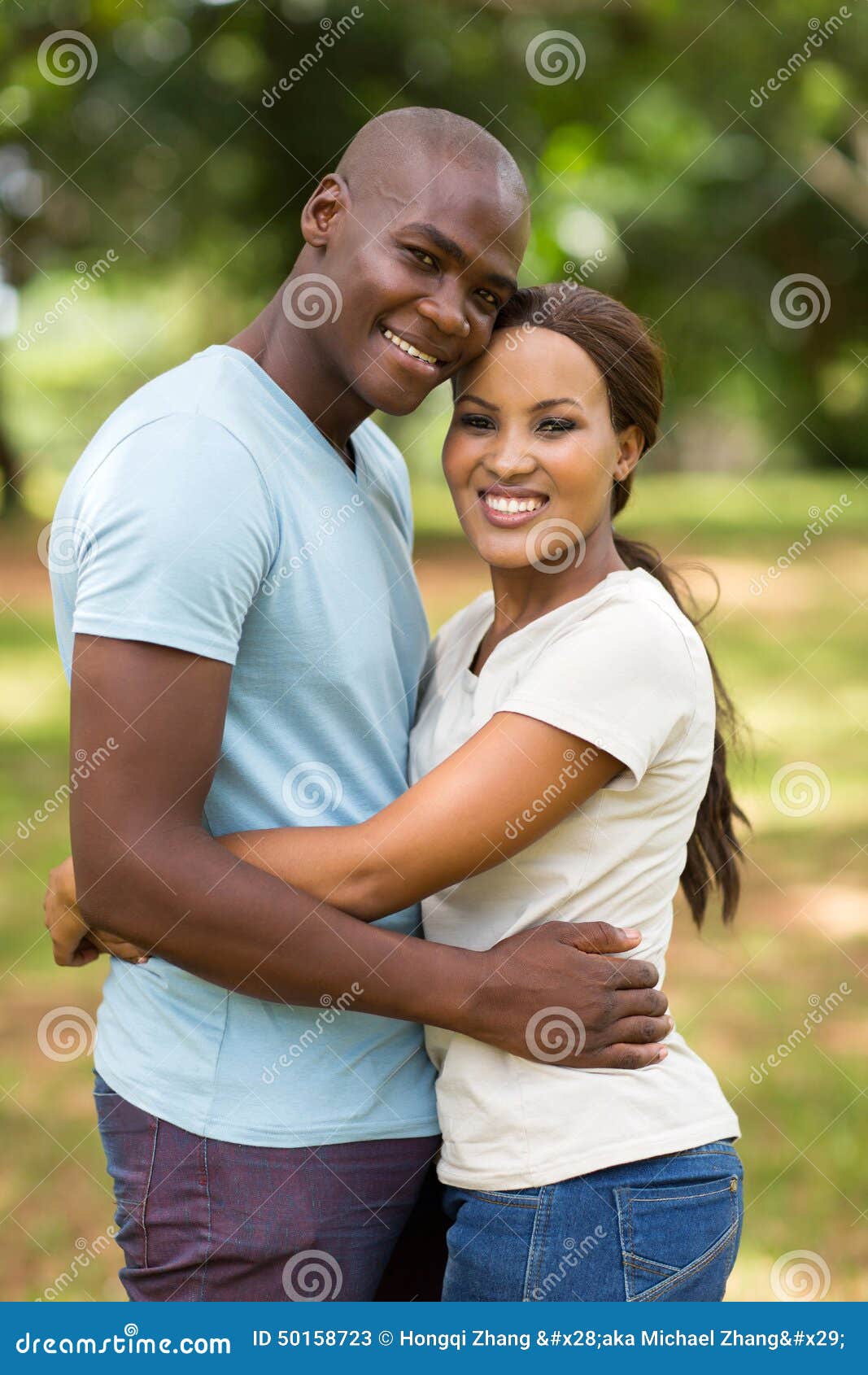 African couple outdoors stock image. Image of adult, looking - 50158723
