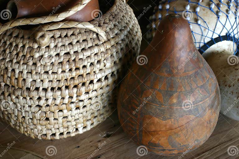 African Craftwork stock image. Image of rope, weave, gourd - 167847