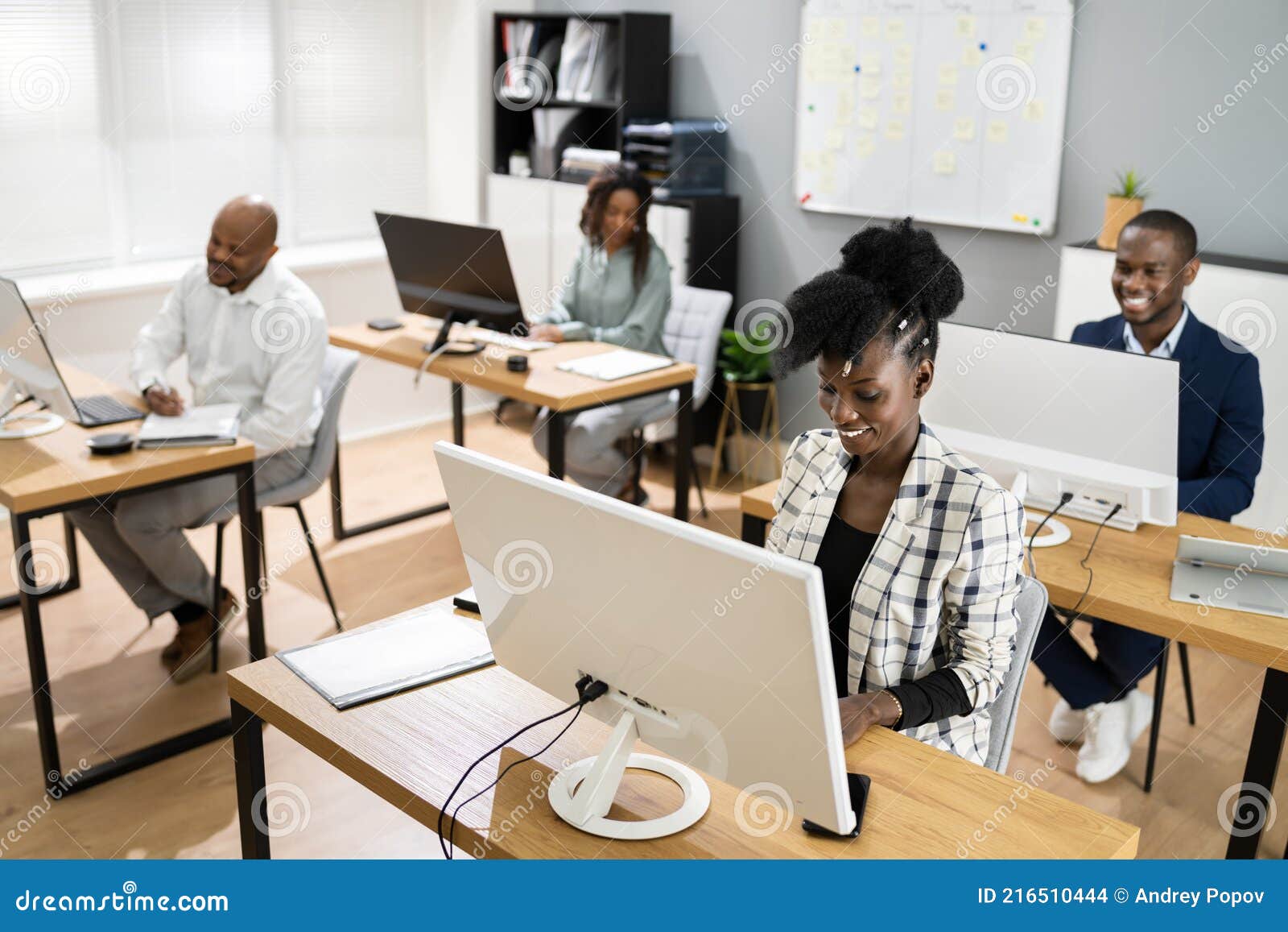 African Customer Tech Support Team Stock Photo - Image of jamaica ...