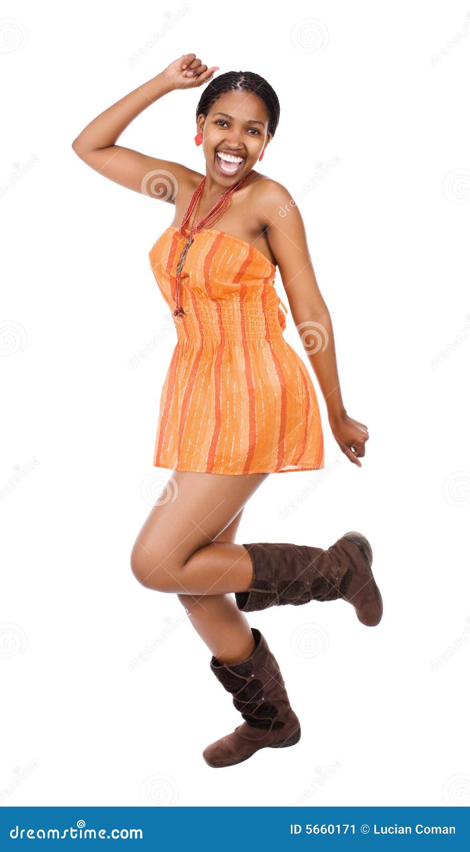 African dancer stock image. Image of hairstyle, culture - 5660171