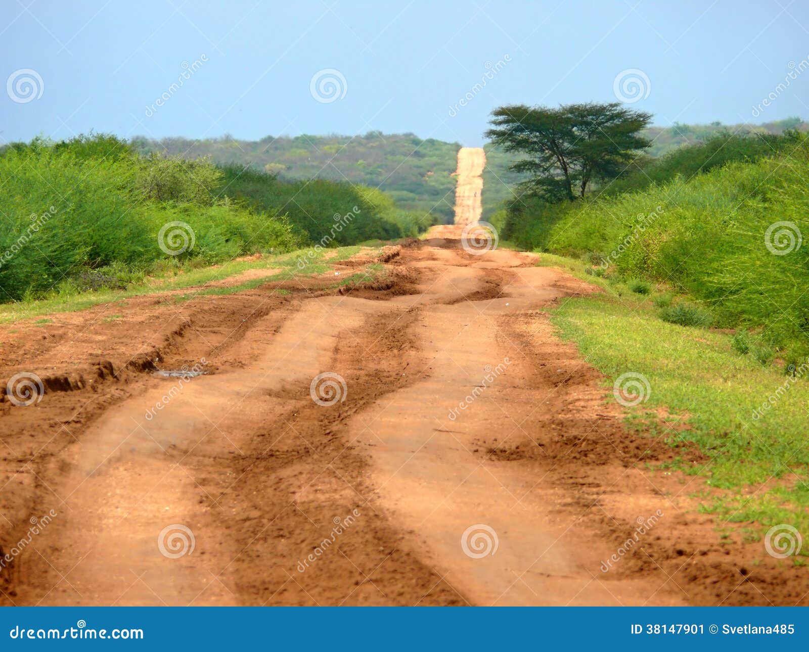African Dangerous Road between Moyale and Marsabit. Stock Image - Image ...