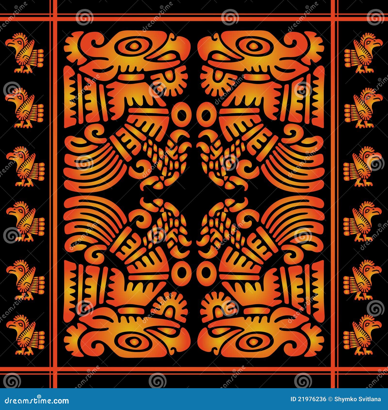 African decorative pattern stock vector. Illustration of sketch - 21976236