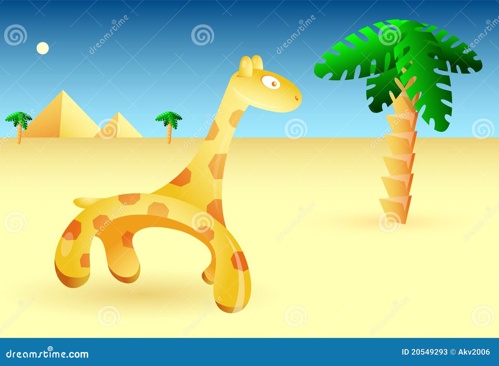 African desert stock vector. Illustration of graphic - 20549293