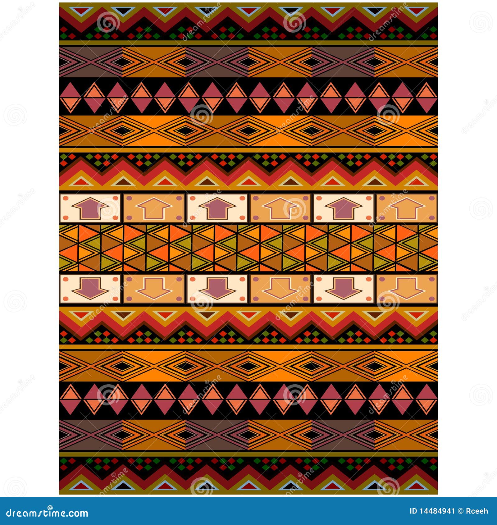 African design stock vector. Illustration of frame, triangle - 14484941