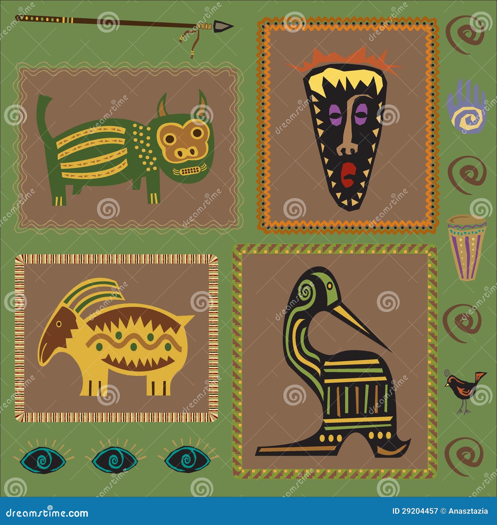 African design stock illustration. Illustration of graphic - 29204457