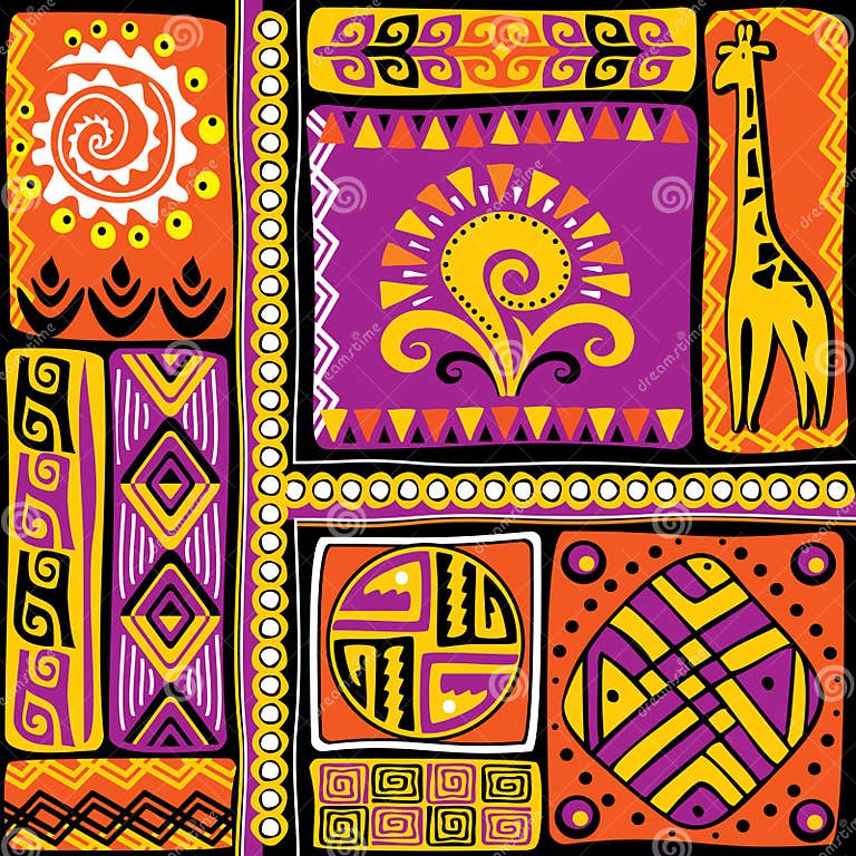 African design elements stock vector. Illustration of culture - 55841966