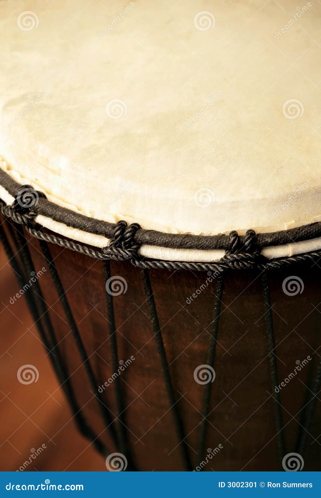 African Djembe Drum Closeup Stock Image - Image of brown, africa: 3002301