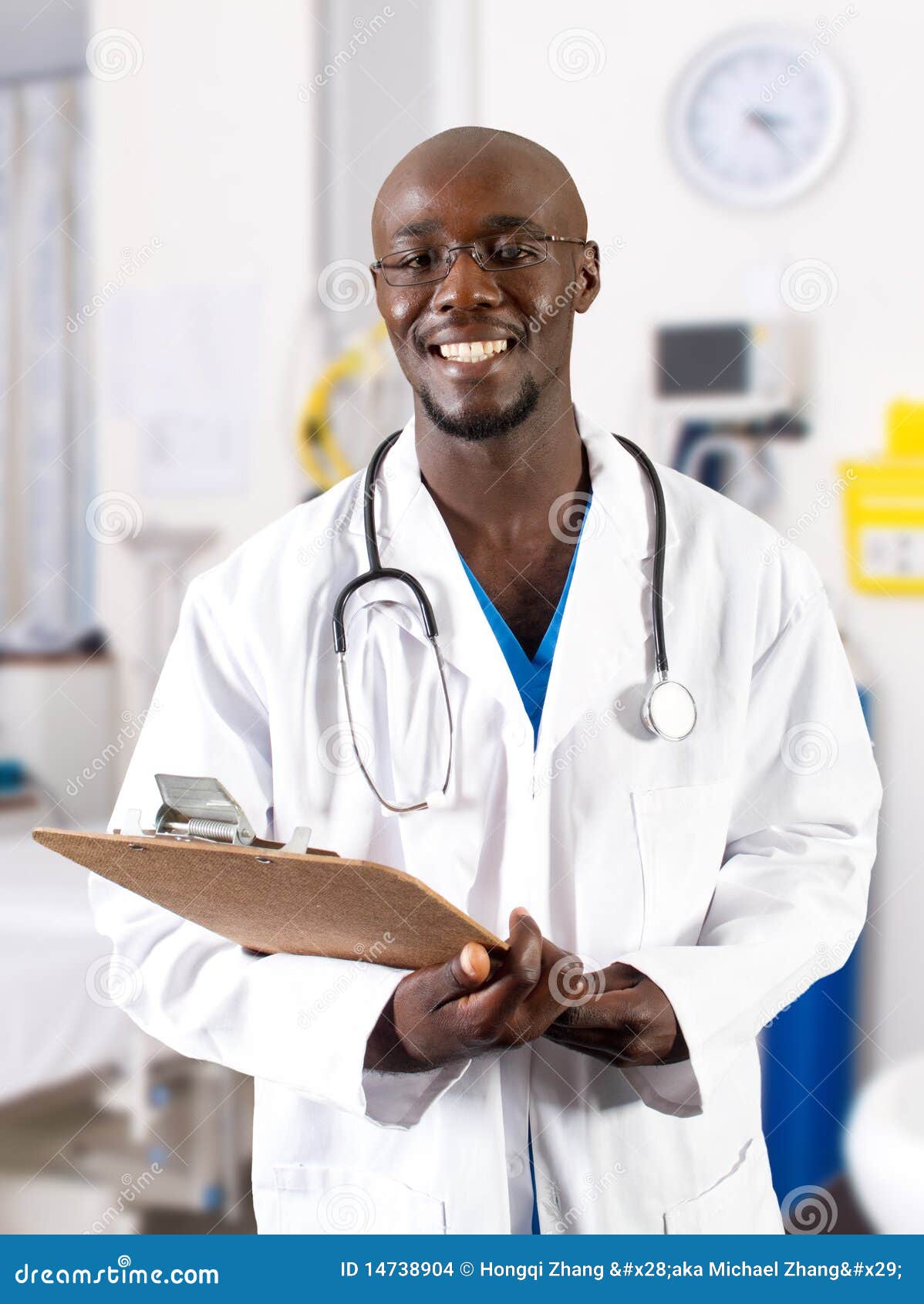 African doctor stock photo. Image of profession, intern - 14738904
