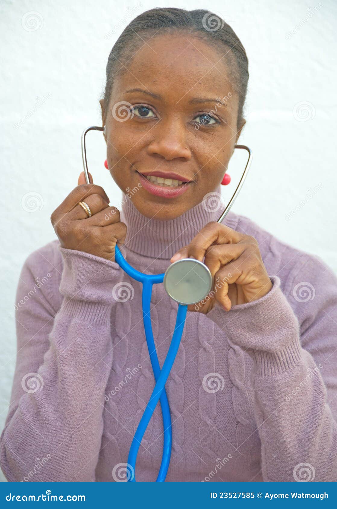African Doctor Smiling at Patient. Stock Image - Image of medicine ...