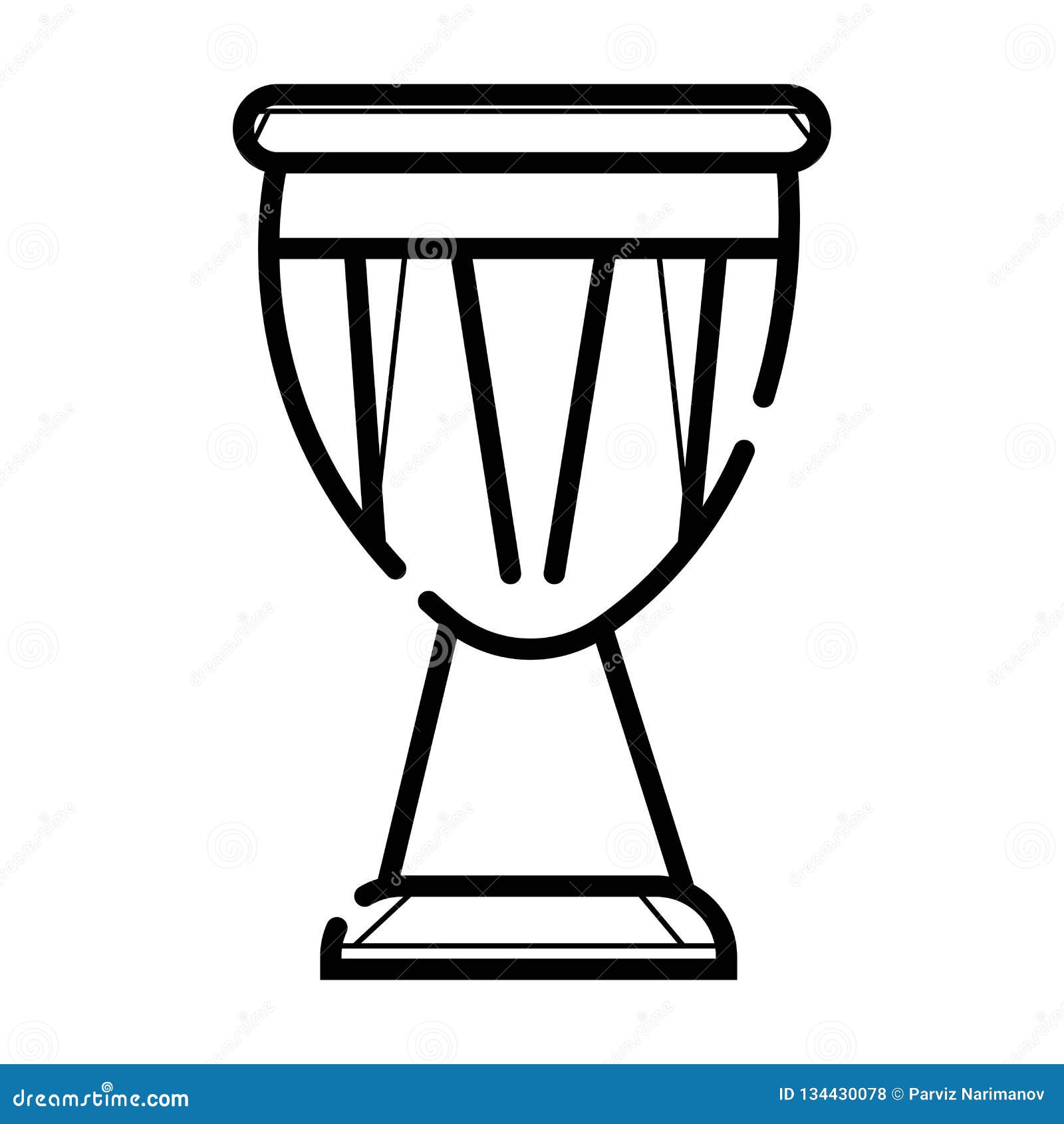 African drum icon stock illustration. Illustration of bongo - 134430078