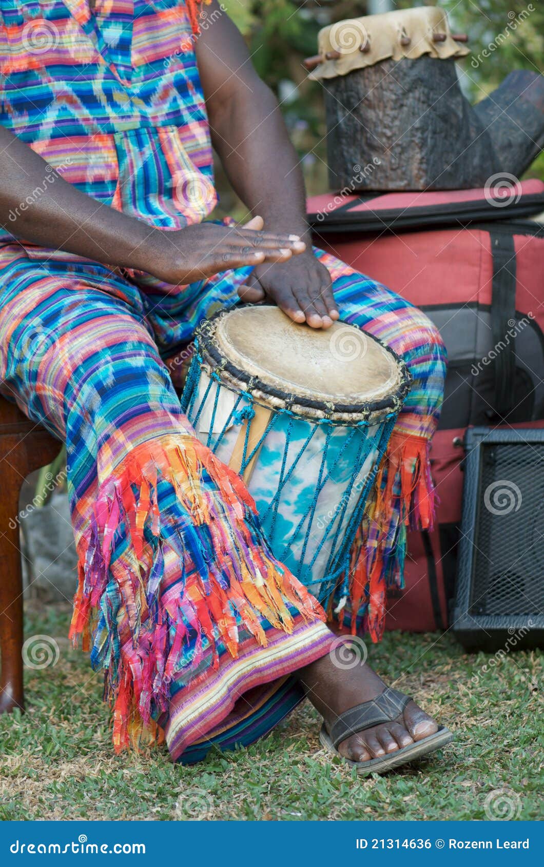 African drummer stock photo. Image of african, instruments - 21314636