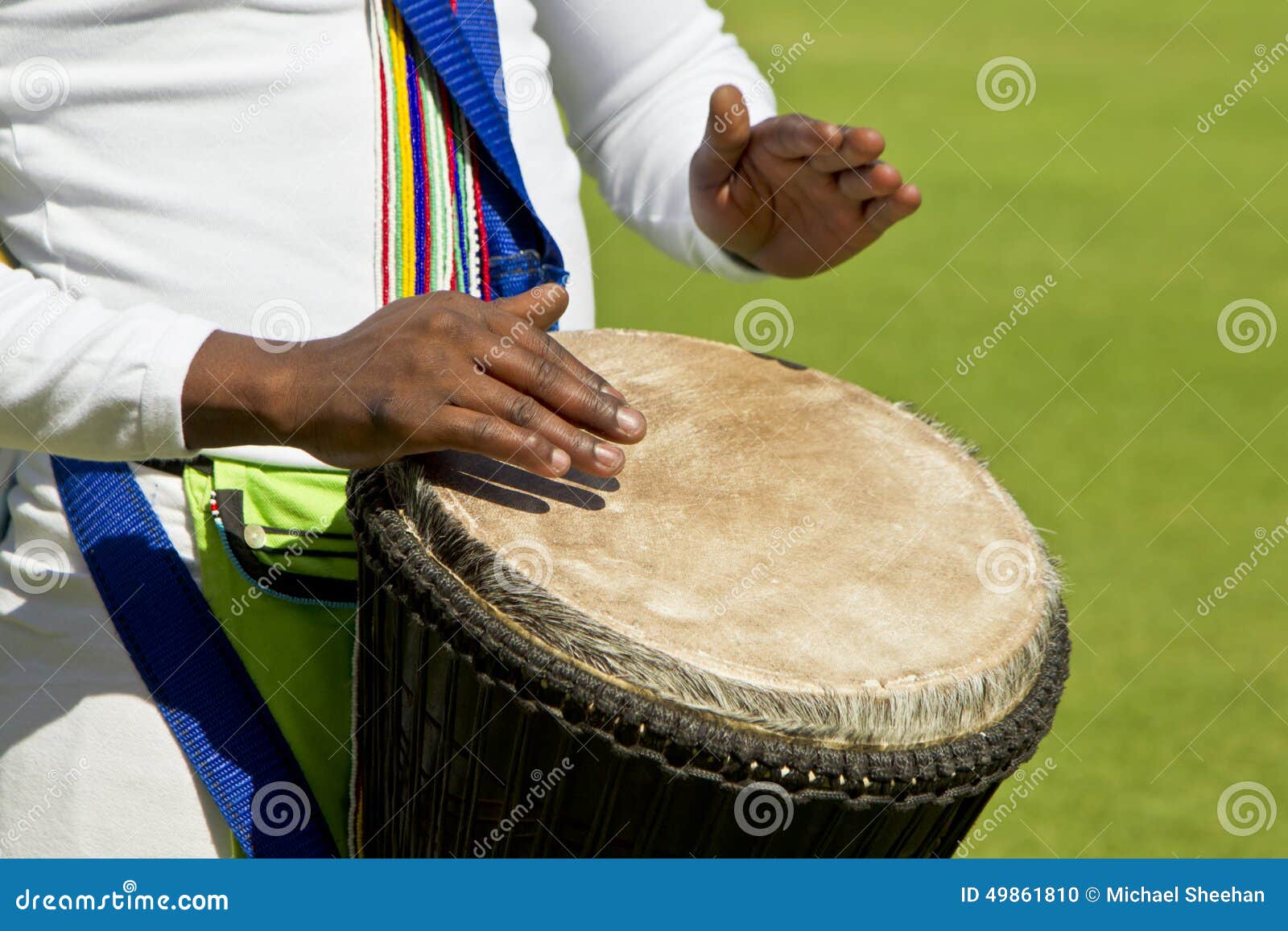 African Drummers Hand and Drum Stock Photo - Image of expression, male ...