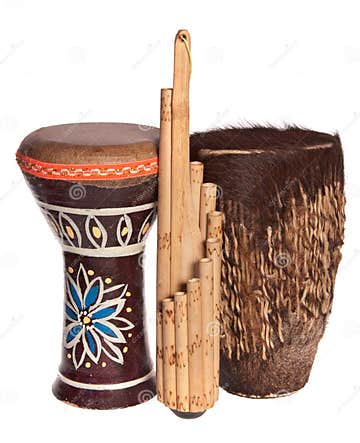 African Ethnic Musical Instruments Stock Photo - Image of bongo ...