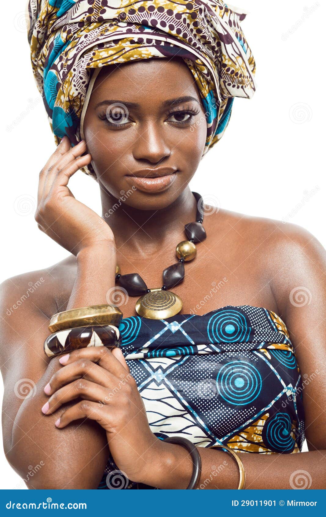 African fashion model. stock image. Image of face, black - 29011901