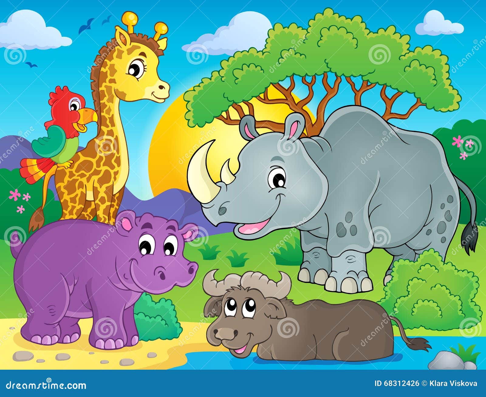 Fauna Cartoons, Illustrations & Vector Stock Images - 194789 Pictures ...