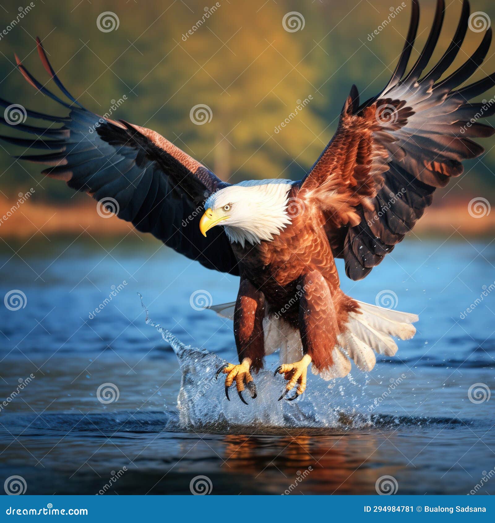African Fish Eagle stock illustration. Illustration of large - 294984781