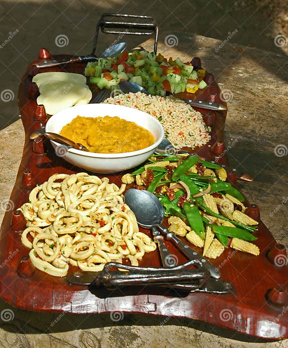 African food plate stock image. Image of lunch, nutrition - 2442977