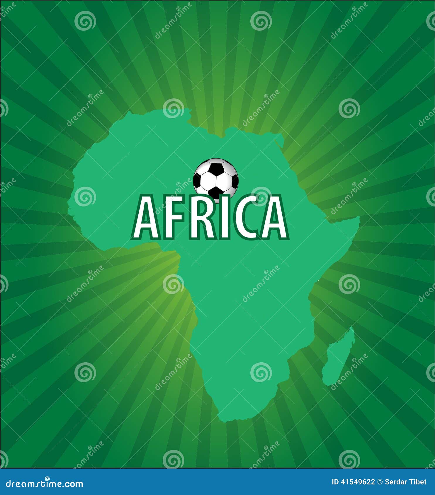African football stock vector. Illustration of isolated - 41549622