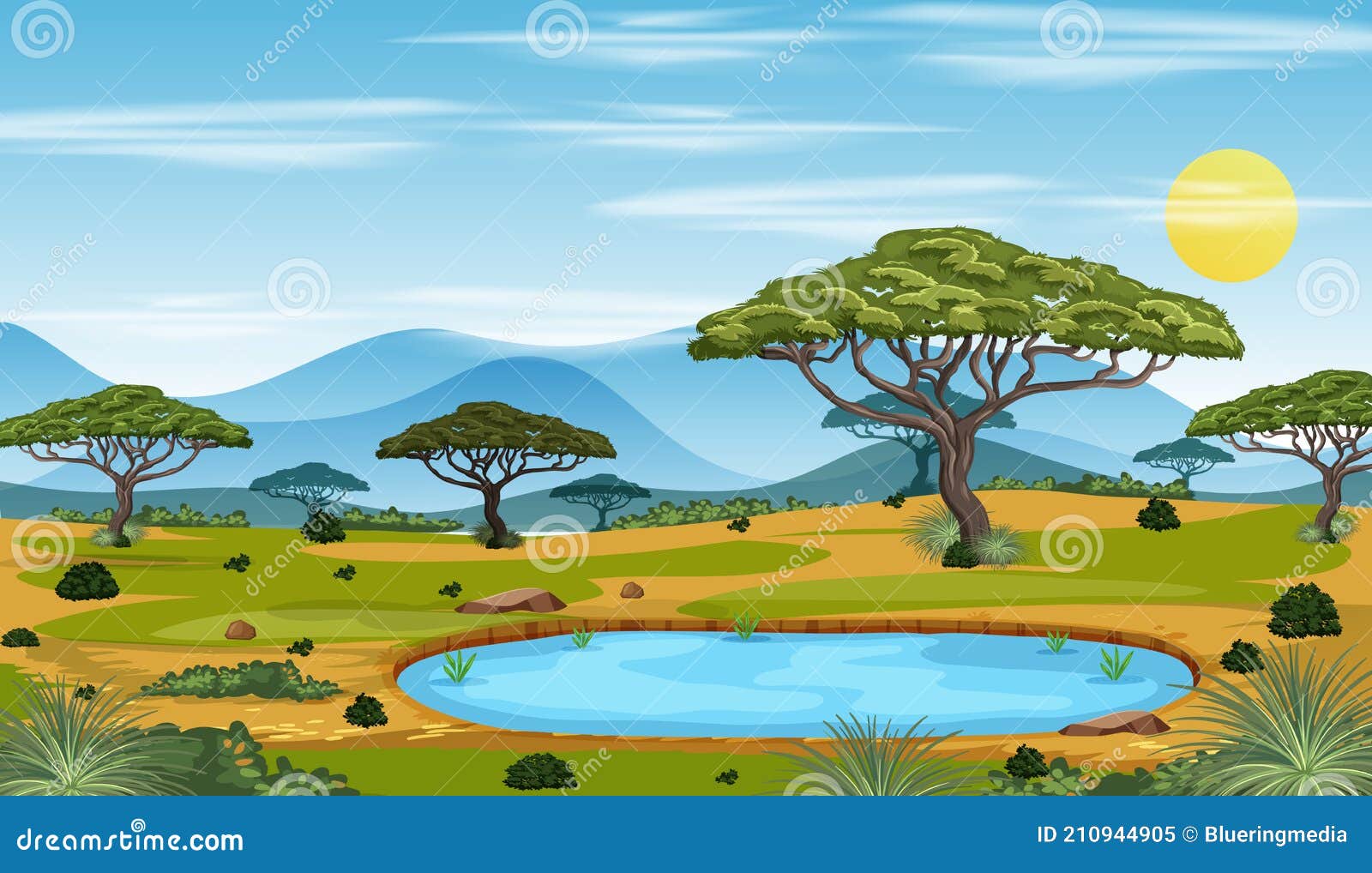 The African Forest Elephant Loxodonta Cyclotis Side View. Ink Black And ...