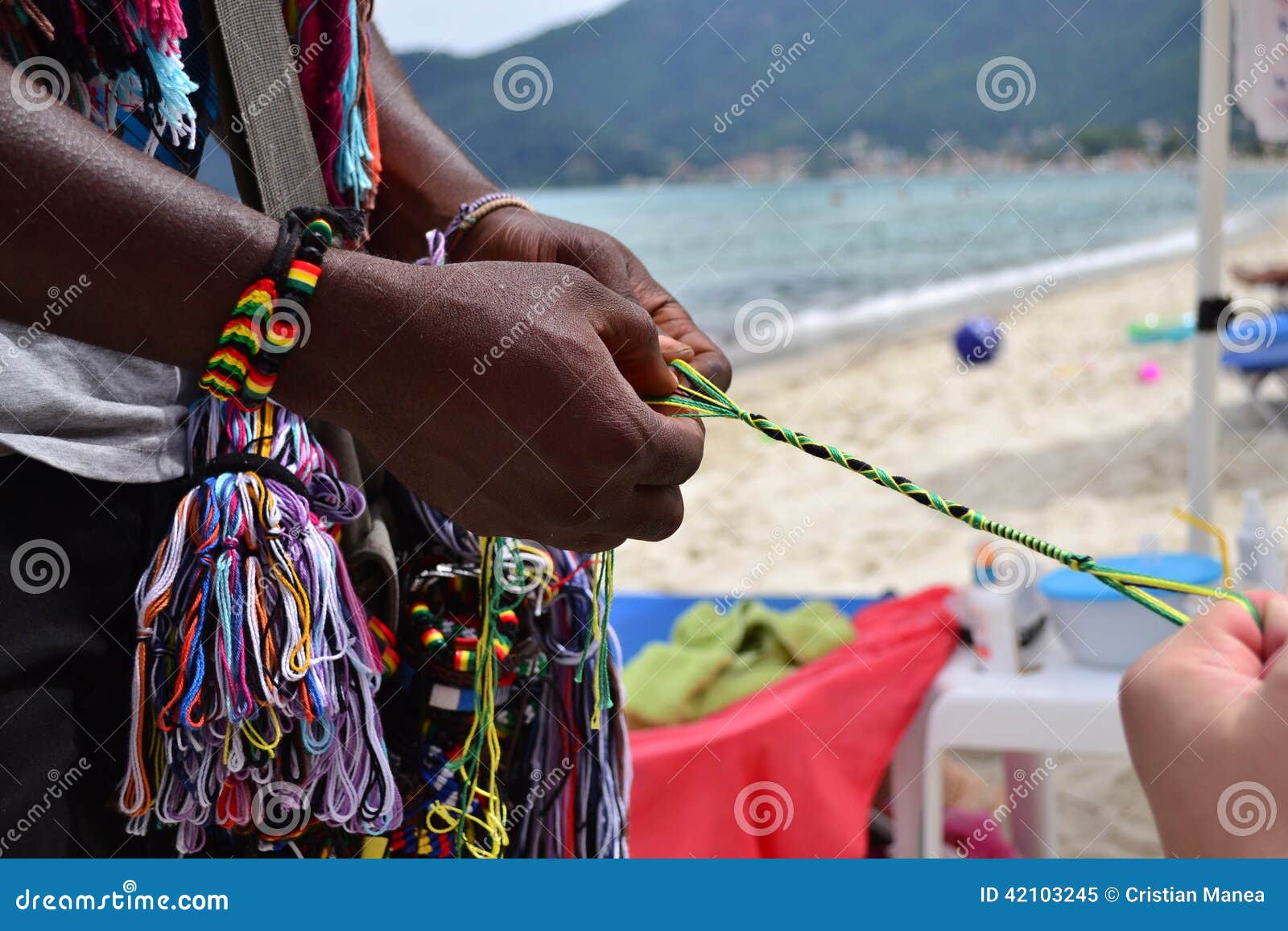 African Friendship Bracelet - 2 Stock Image - Image of decor, chum ...