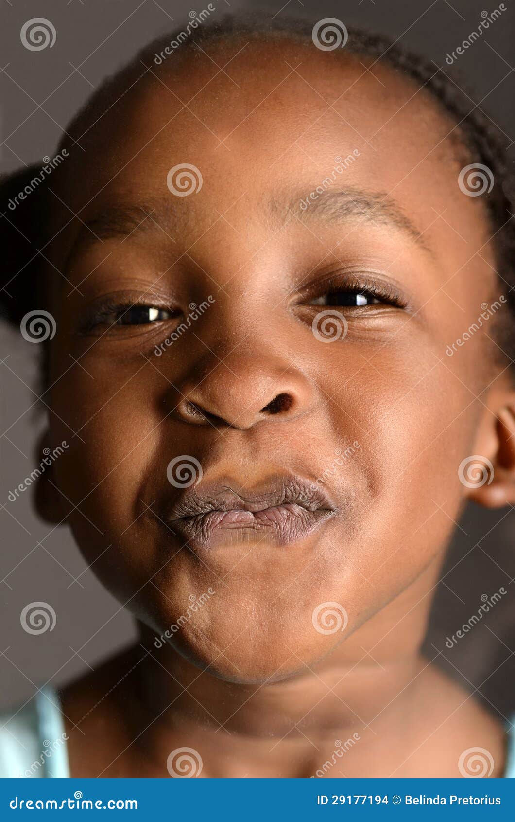 African Girl Pressing Her Face Against a Window Stock Photo - Image of ...