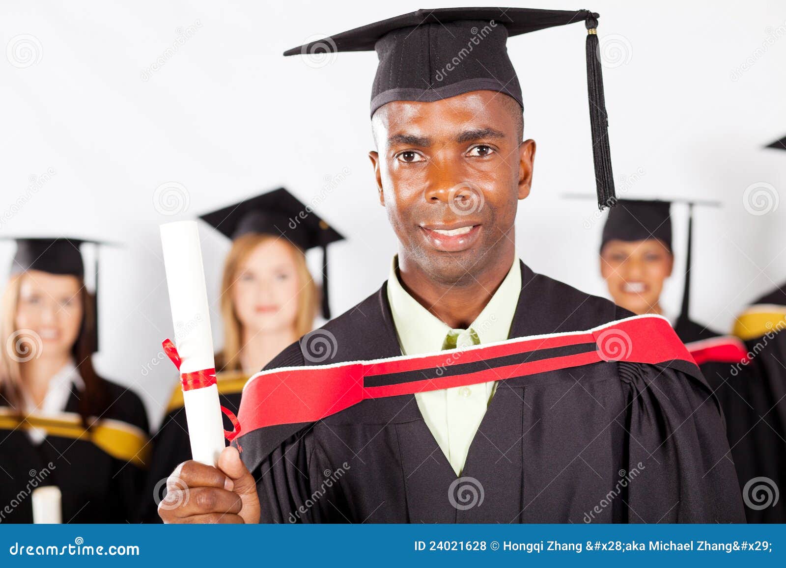 African Graduate Graduation Stock Photo - Image of graduation ...