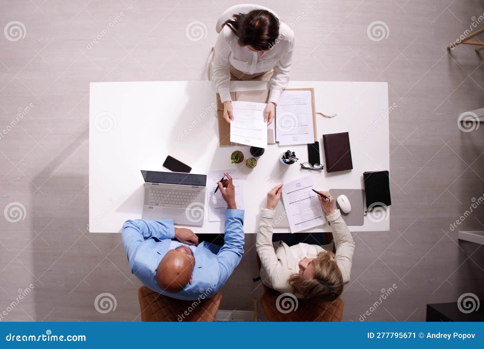 African Group Job Employment Interview Stock Image - Image of office ...