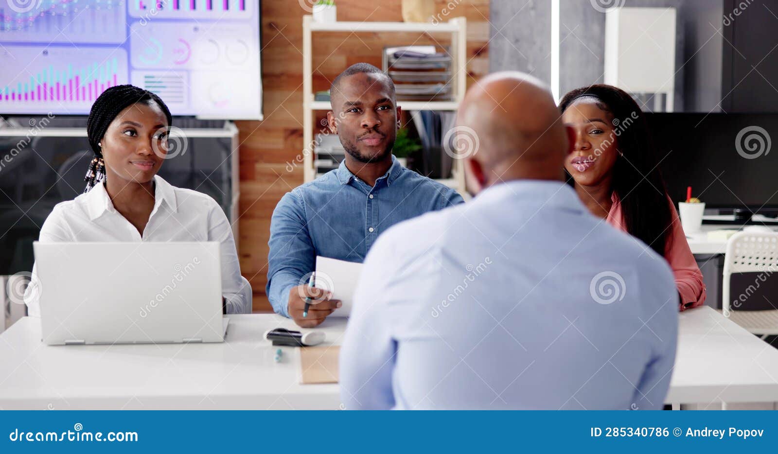 African Group Job Employment Interview Stock Photo - Image of jamaica ...