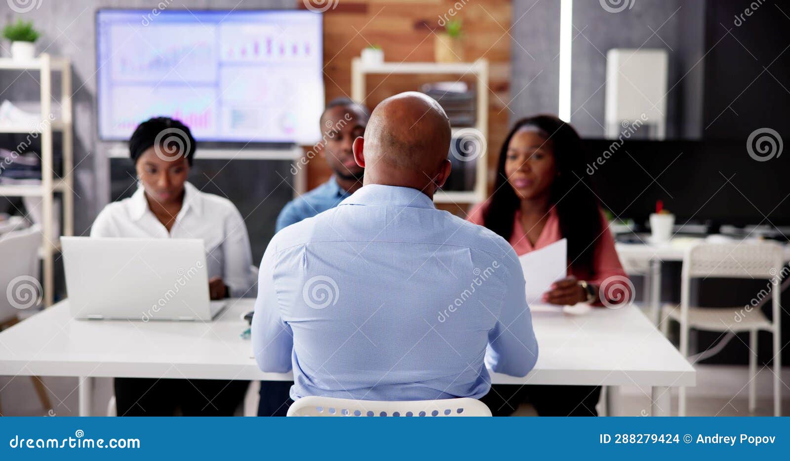 African Group Job Employment Interview Stock Photo - Image of panel ...