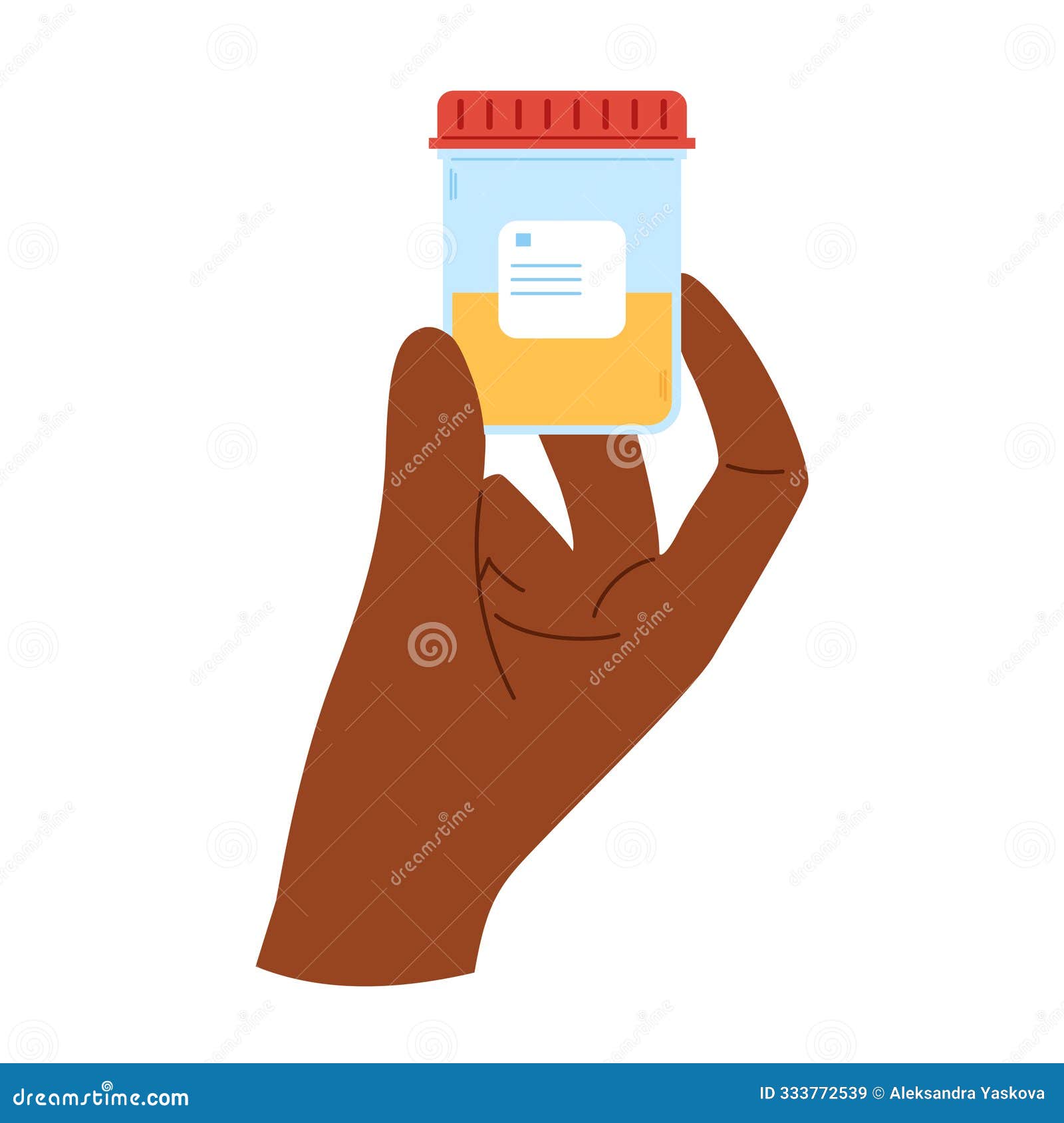 Sample Of Urine Test Vector Illustration. Containers For Analysis ...