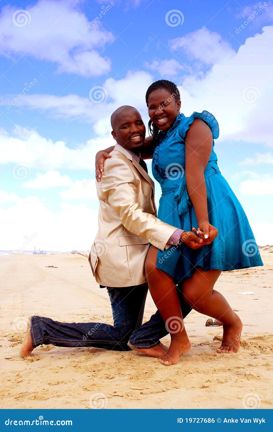 African Happy Couple Royalty Free Stock Image - Image: 19727686