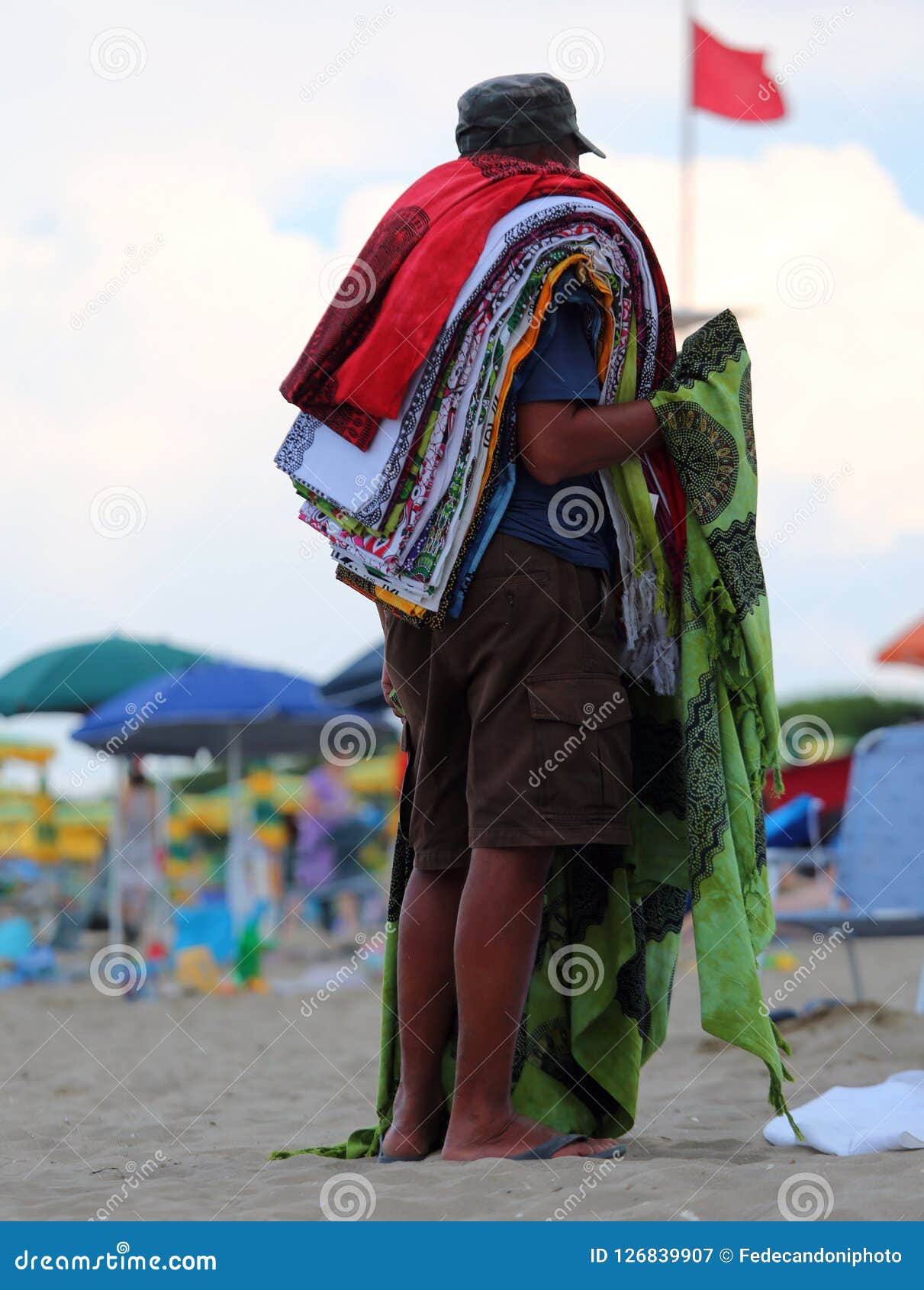 African Hawker on the Beach Editorial Photography - Image of pedlar ...