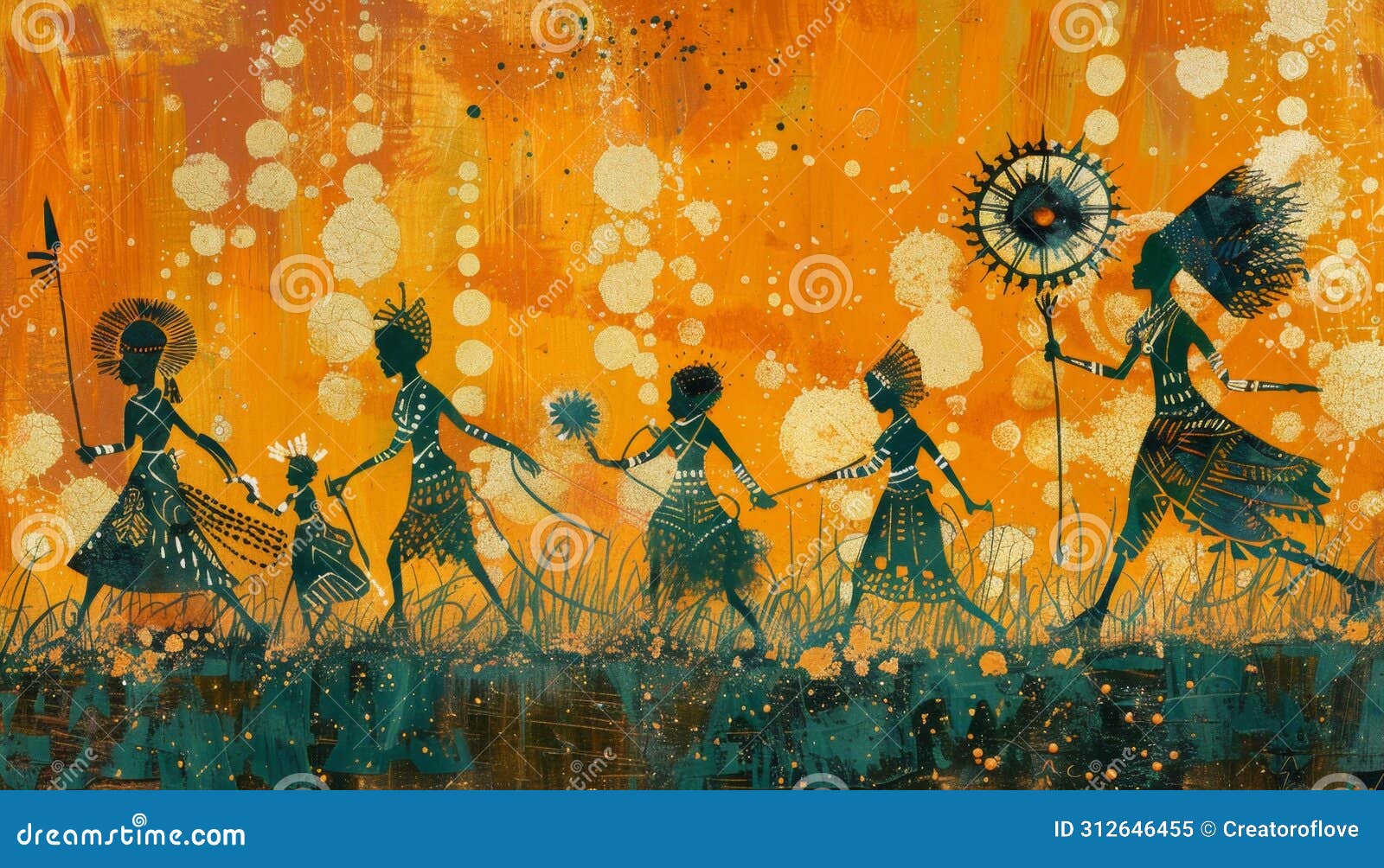 African Human Beings Visual Art Stock Illustration - Illustration of ...