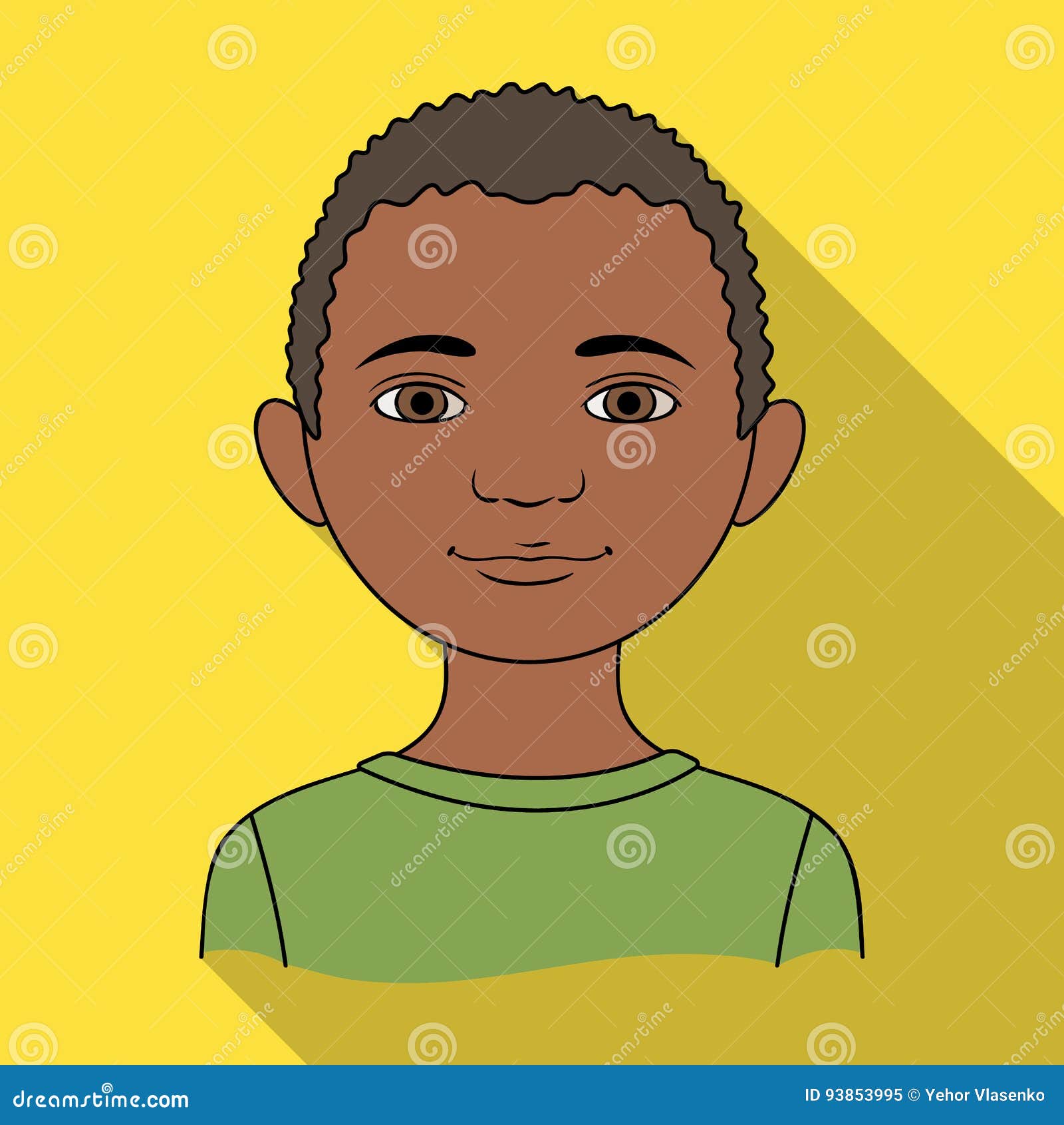 African.Human Race Single Icon in Flat Style Vector Symbol Stock ...