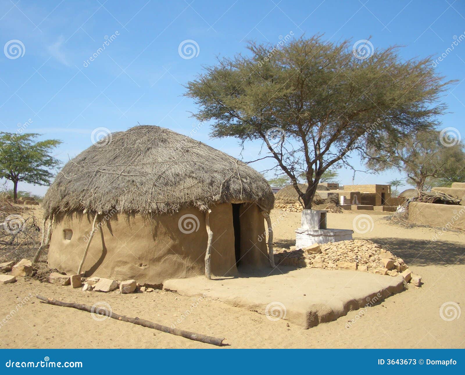 African hut stock image. Image of clay, natural, attraction - 3643673