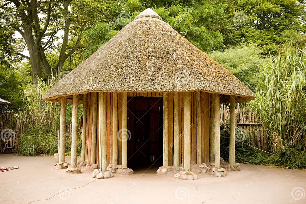 African Hut stock photo. Image of building, wood, authentic - 7985688