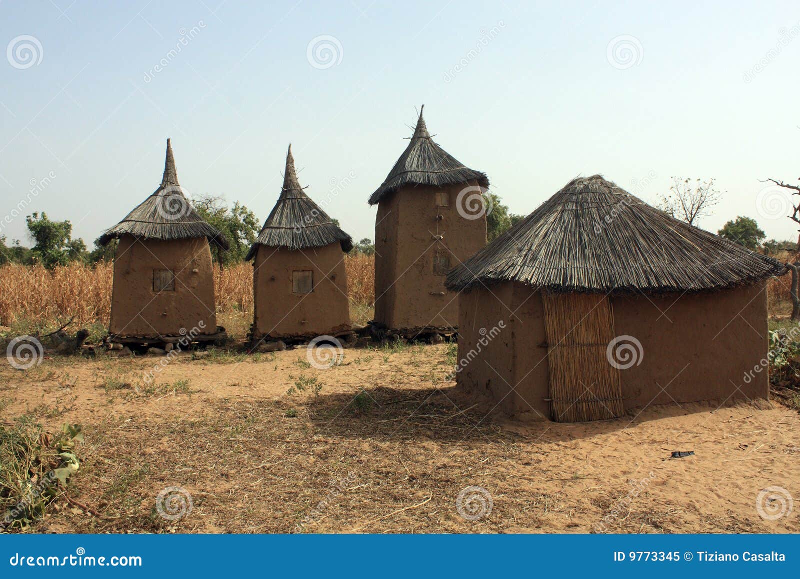 African hut stock image. Image of human, diversity, traditions - 9773345