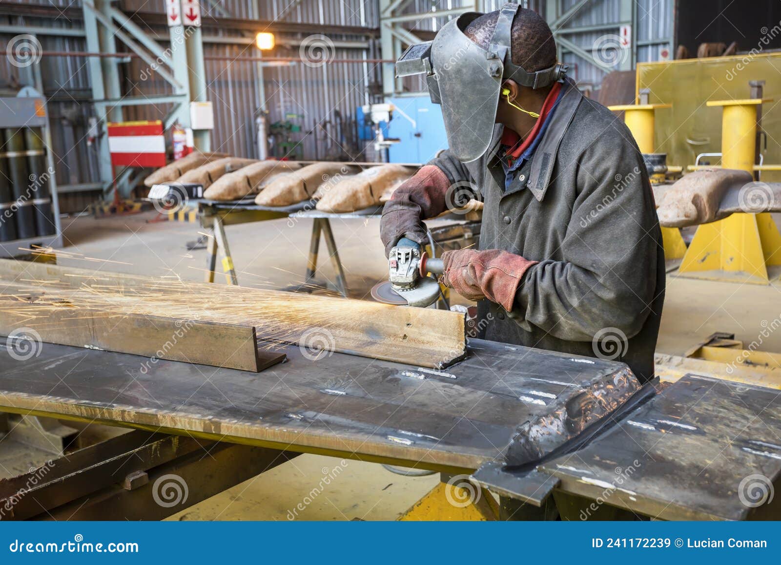 African industrial worker stock image. Image of poor - 241172239