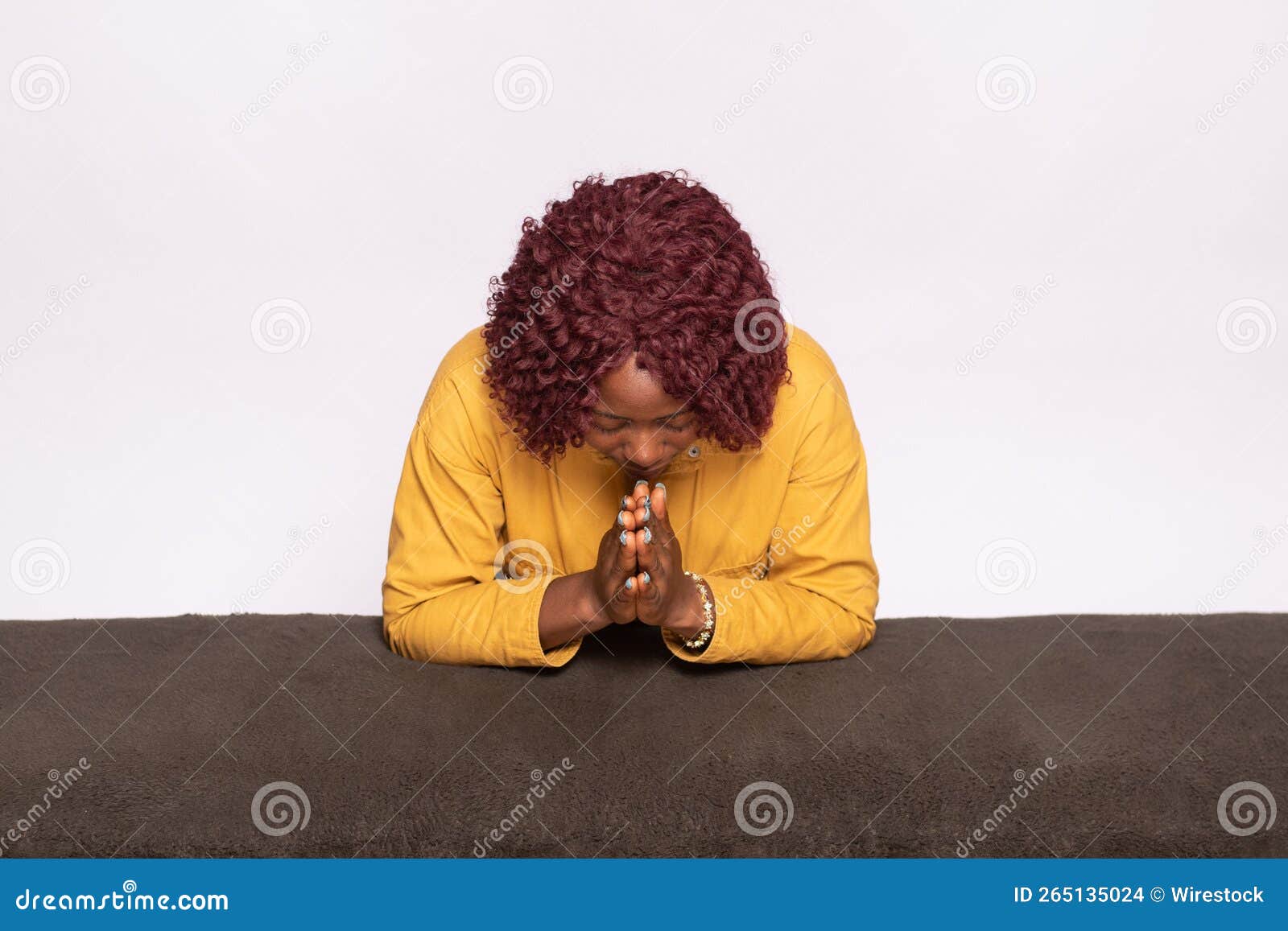 African Lady Saying Her Prayers Stock Photo - Image of nigerian ...