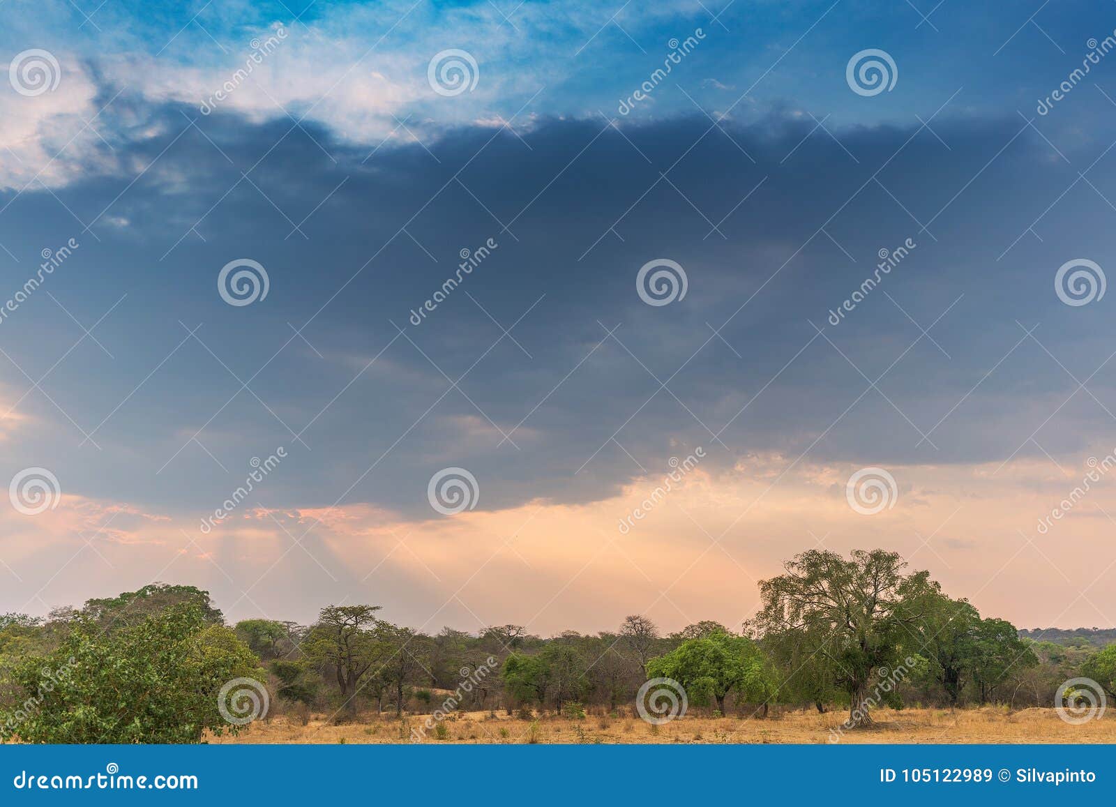 African Landscape in Lubango, Angola with Mountains and Dramatic Stock ...